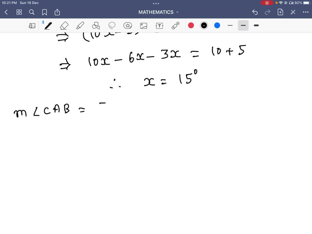 SOLVED: Determine the measure of each indicated angle. Note: the figure is not drawn to scale ...