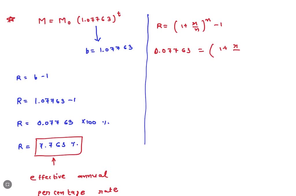 SOLVED: If the balance, M, at time t in years, of a bank account that ...
