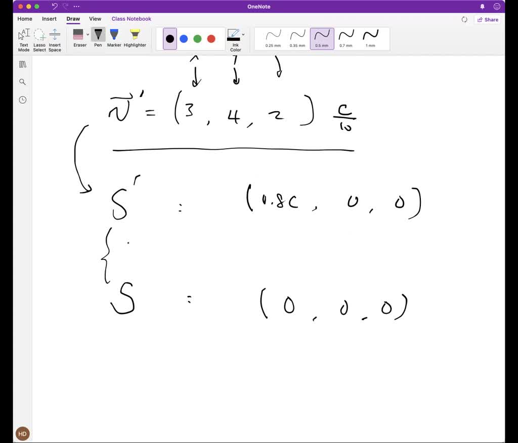 SOLVED: A particle has a velocity (3i + 4j + 2k)c/10 m/s as observed in an inertial frame S ...
