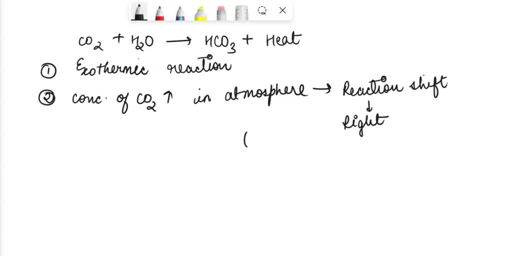 SOLVED: Once it is released into the atmosphere, CO2 readily dissolves ...