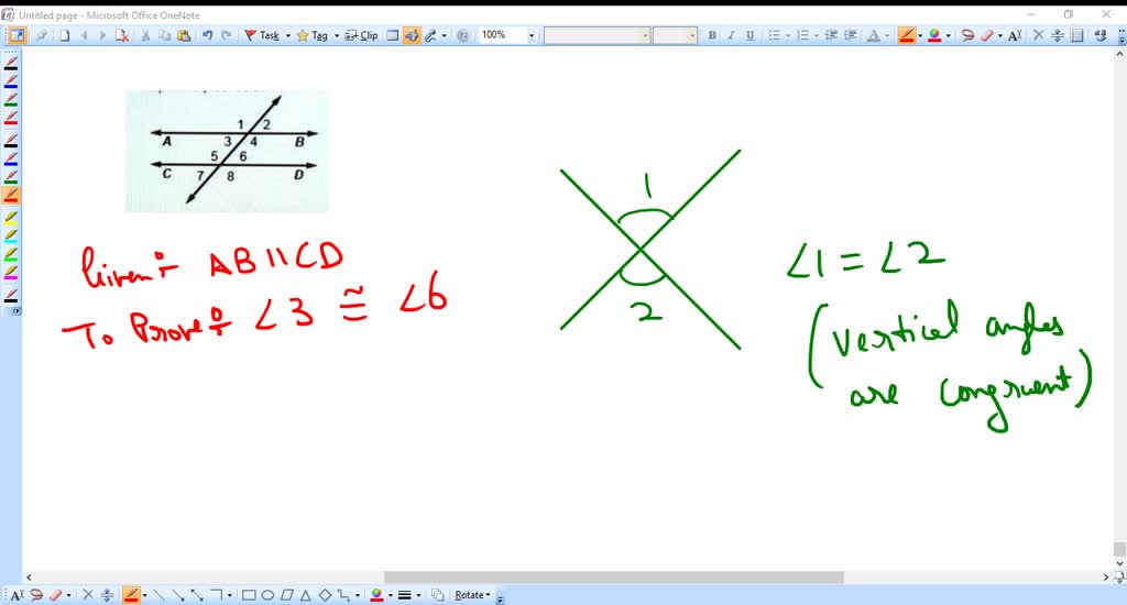 SOLVED: 'O A. Vertical angles are congruent. O B If two lines are ...