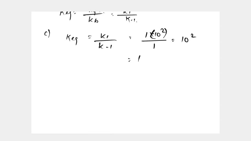SOLVED: Consider the reversible reaction: k1 3 B k1 A The magnitudes of the rate constants are ...