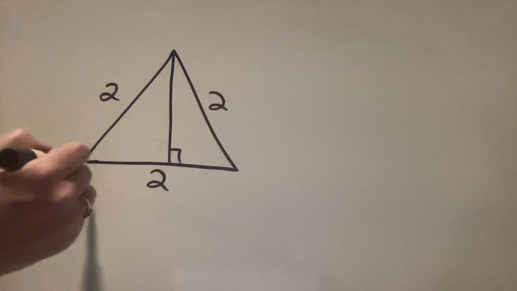 SOLVED: Special Right Triangles: This figure shows an equilateral ...