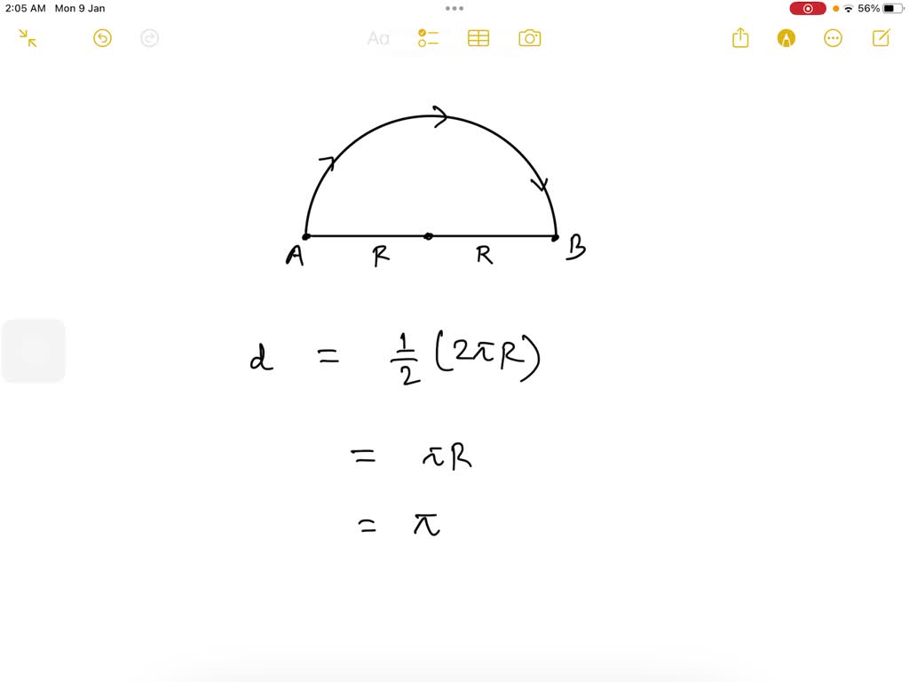 SOLVED: A person Travels on a semi-circular track of radius 50 meter ...