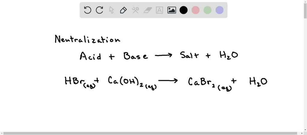 SOLVED: The correct molecular equation of the neutralization between ...
