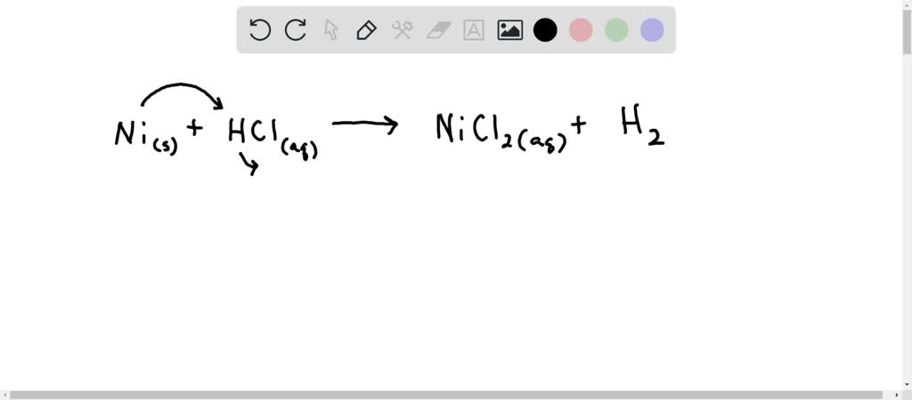 SOLVED: Nickel sulfate, NiSO4(a q), is a green solution. Nickel ...