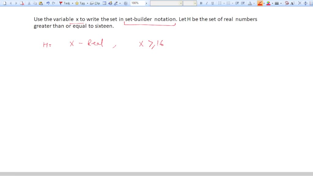 Solved Use The Variable X To Write The Set In Set Builder Notation