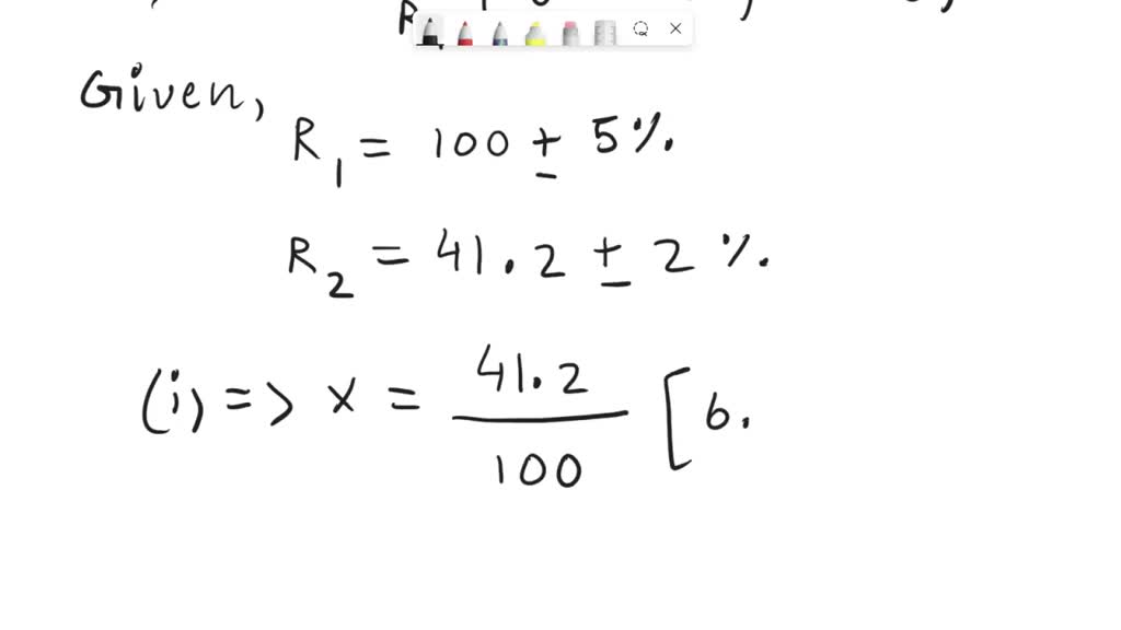 SOLVED: In a test for fault to earth by Murray loop test, the faulty ...
