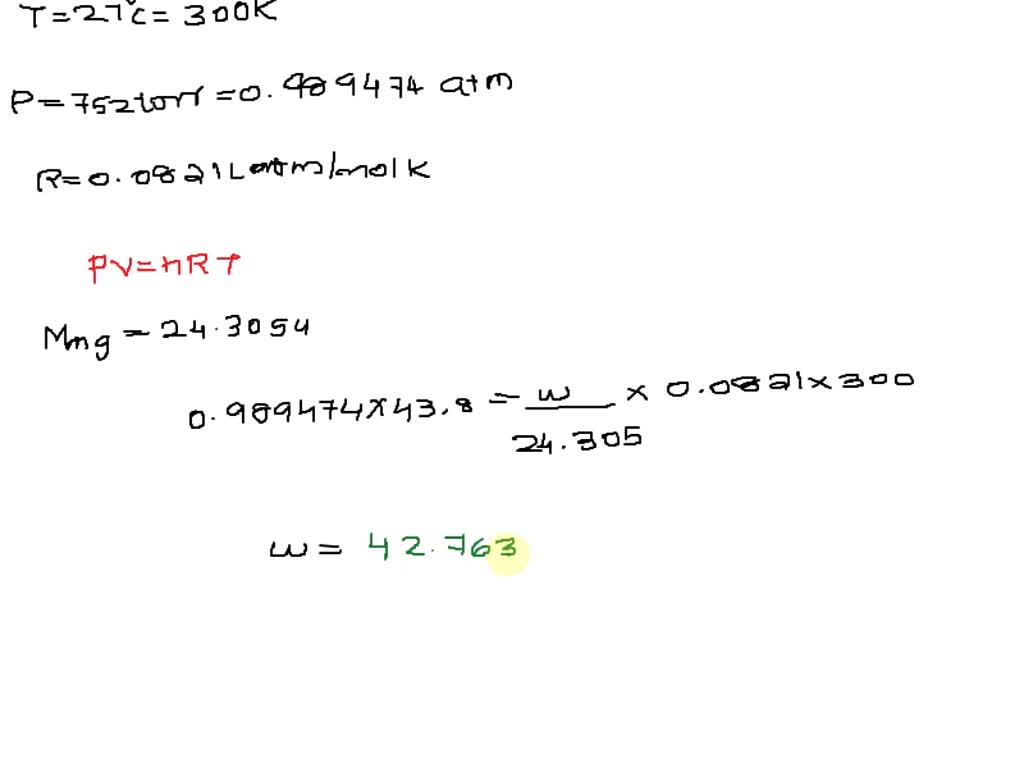 SOLVED: Question 4 (1 point) What is the mdss of a piece of magnesium ... SOLVED: Question 4 (1 point) What is the mdss of a piece of magnesium ...
