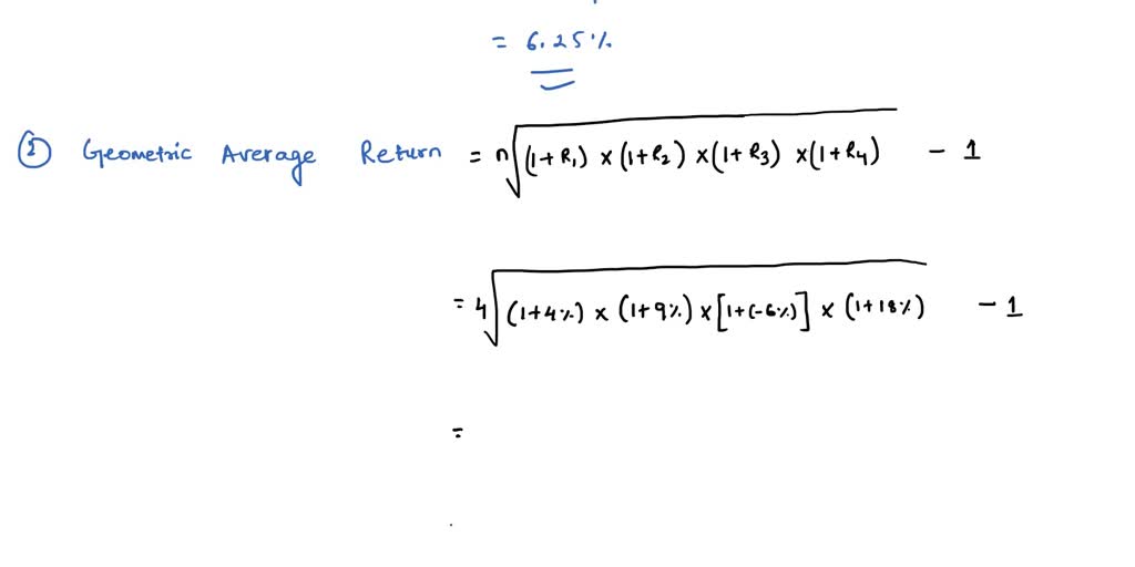 SOLVED: A stock has had the following year-end prices and dividends ...