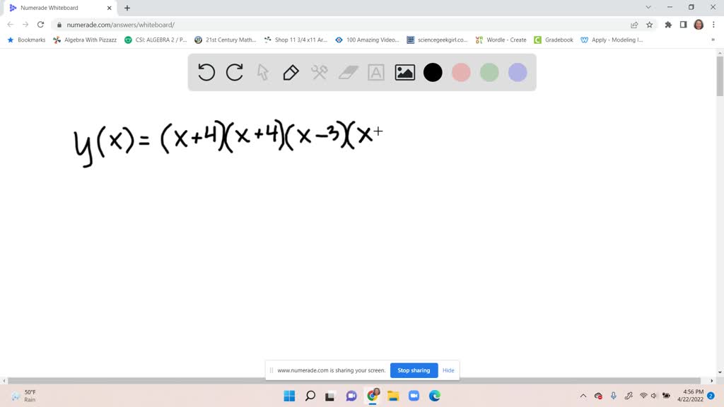 SOLVED: Write the factored form of the polynomial function with real ...