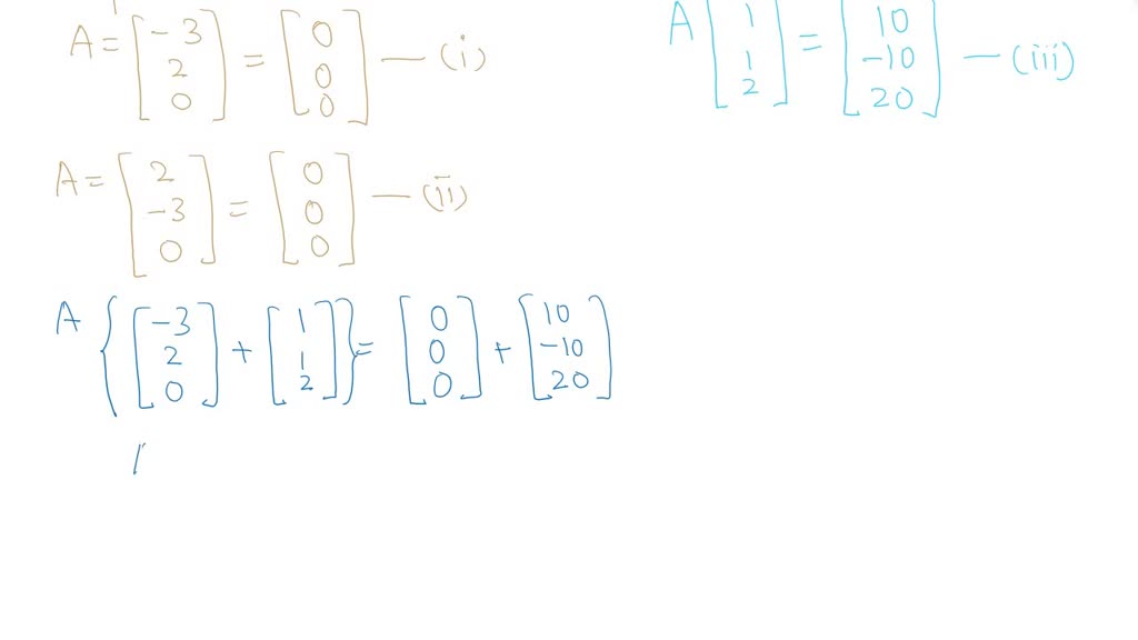 SOLVED: Let Abe a 3x3 matrix such that Nul (A) = Span Assume that the ...