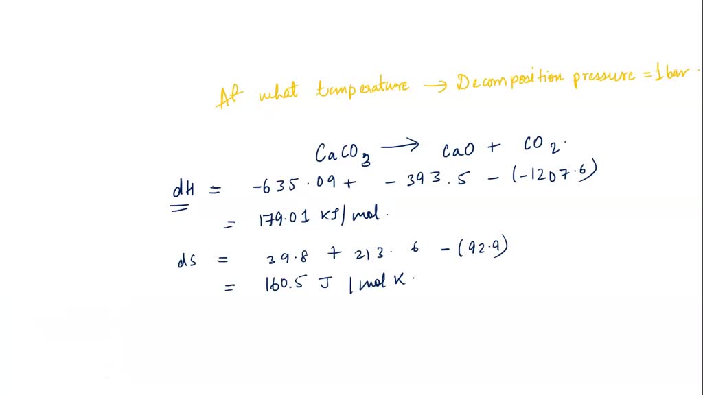 SOLVED: Estimate the temperature at which the equilibrium constant for ...
