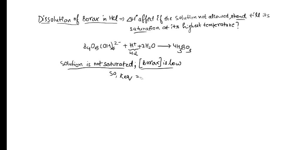 Does the solubility of borax increase or decrease with increasing temperature? What evidence do ...