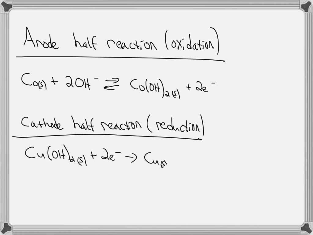 SOLVED: Complete the hall reaclions for the cell shown here, and show the correct shorthand ...