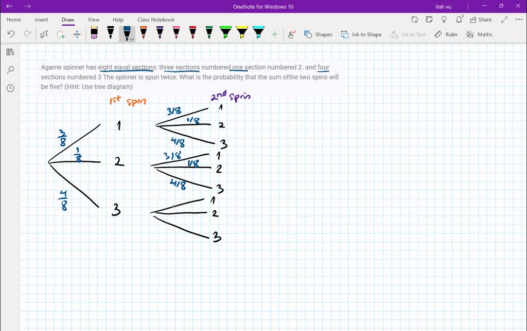SOLVED: A game spinner has eight equal sections: three sections ...