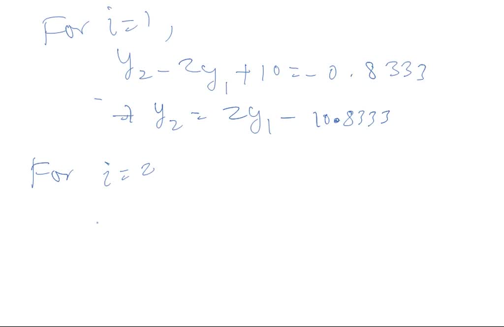 SOLVED: Develop finite difference method using central divided ...