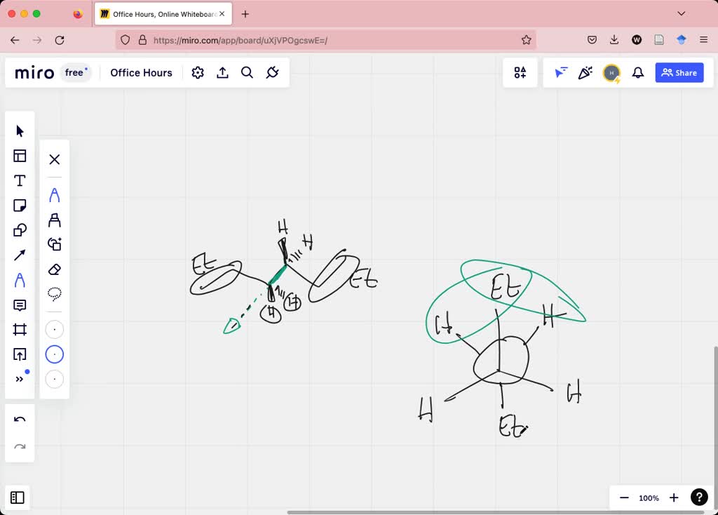SOLVED: Consider rotation about the C3-C4 bond of hexane, and draw the Newman projection for the ...