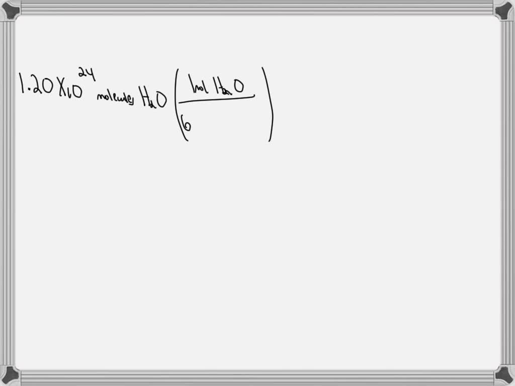 SOLVED: Determine the quantity of moles in 1.20 x 10(24 exponent ... SOLVED: Determine the quantity of moles in 1.20 x 10(24 exponent ...