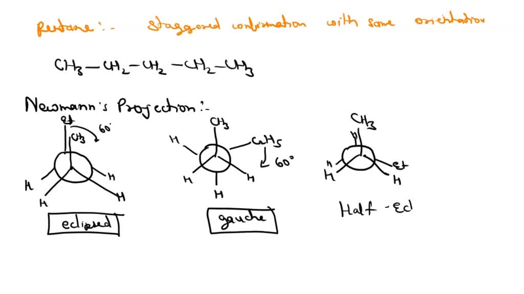 When looking down the C2-C3 bond of pentane, how many staggered ...