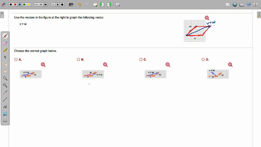 SOLVED: Use the vectors in the figure at the right to graph the ...