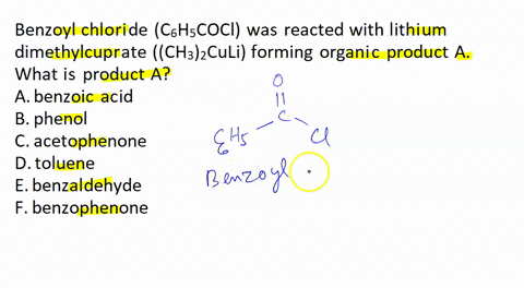 Question 15 when benzoic acid reacts with lithium aluminum...