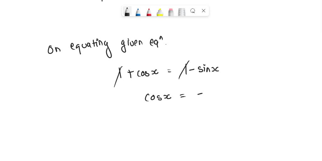 SOLVED: Find the points of intersection for the curves r = 1 + cosx , r =1 - sinx.