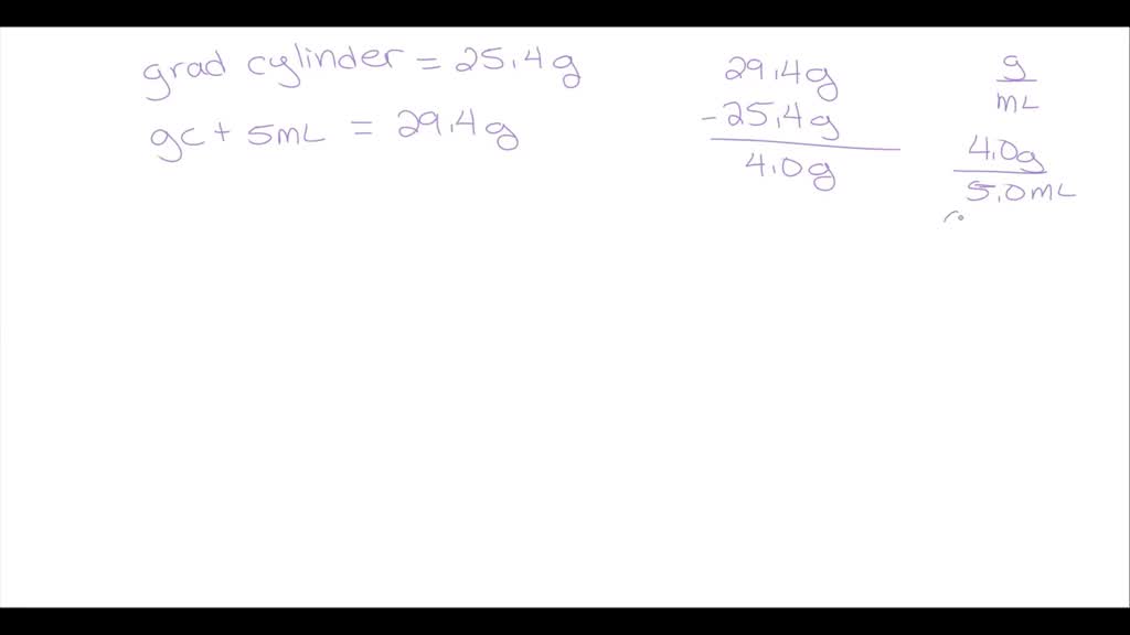 SOLVED: Chemistry 151 Lab 3: Density of Solids and Liquids Introduction ...