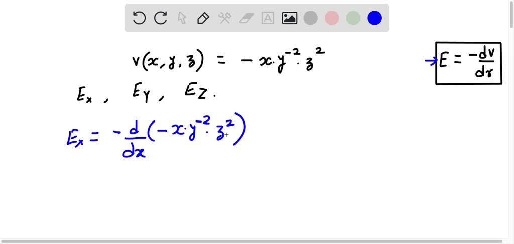 SOLVED: Suppose the electric potential due to a certain charge distribution can be written in ...