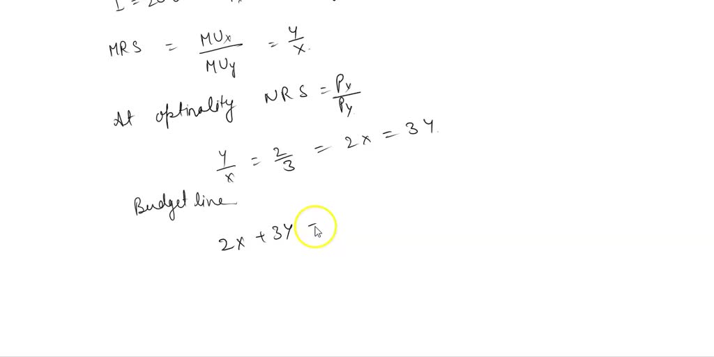 SOLVED: If utility is given by U=4x2 + 9y2 and px = 4, py = 10, I = 1200, what utility ...