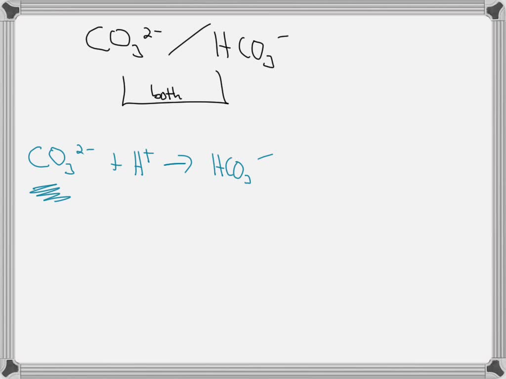 SOLVED: A buffer solution consists of the carbonate ion (CO32-) and ...