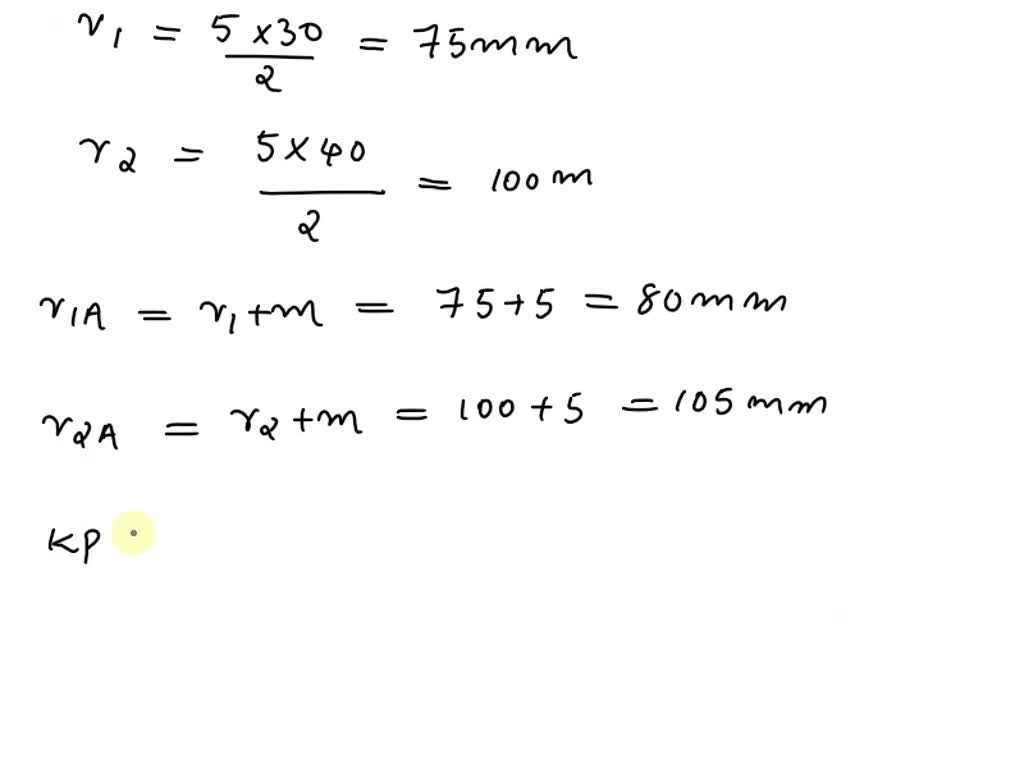 SOLVED: A pair of gears, having 40 and 30 teeth respectively, are of ...