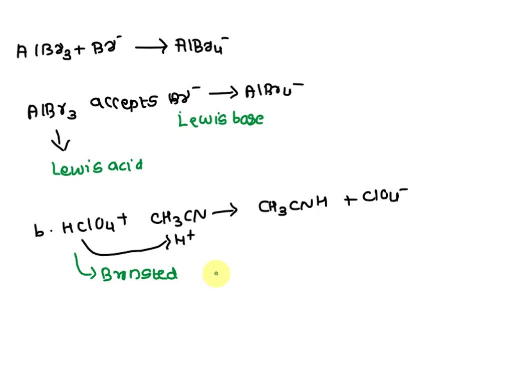 SOLVED: For each of the following reactions, identify the acid and the ...