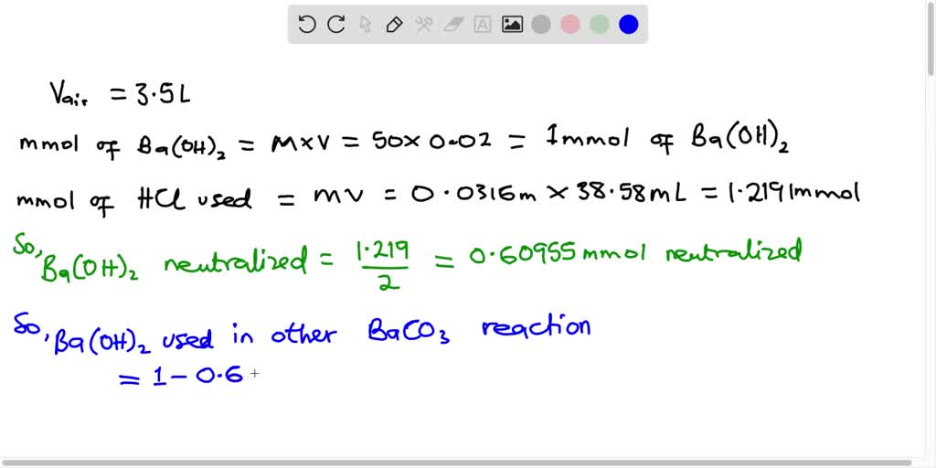 SOLVED: The concentration of CO2 in air can be determined by an ...