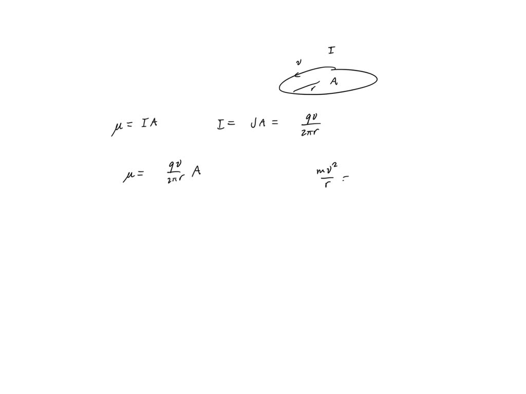 SOLVED: The magnetic moment of a charged particle gyrating in a ...