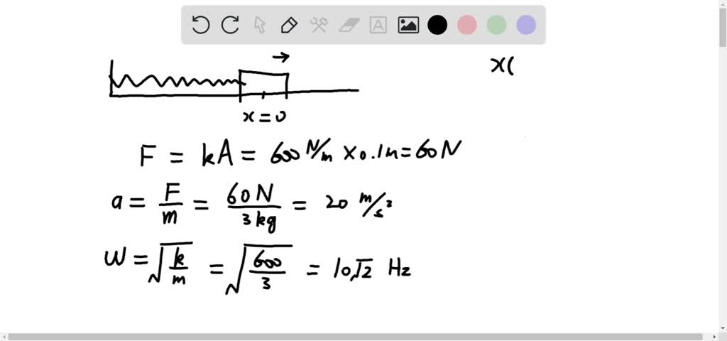 SOLVED: 1. A 3.0 kg mass is attached to a spring undergoes simple harmonic motion with an ...