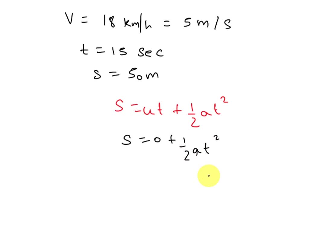 SOLVED: A particle starts its motion from rest. It travels 50 meters in 15 seconds. Calculate ...