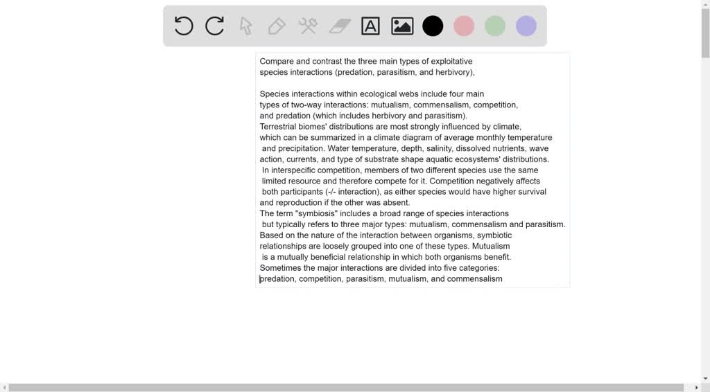 SOLVED: Biology Compare and contrast the three main types of ...