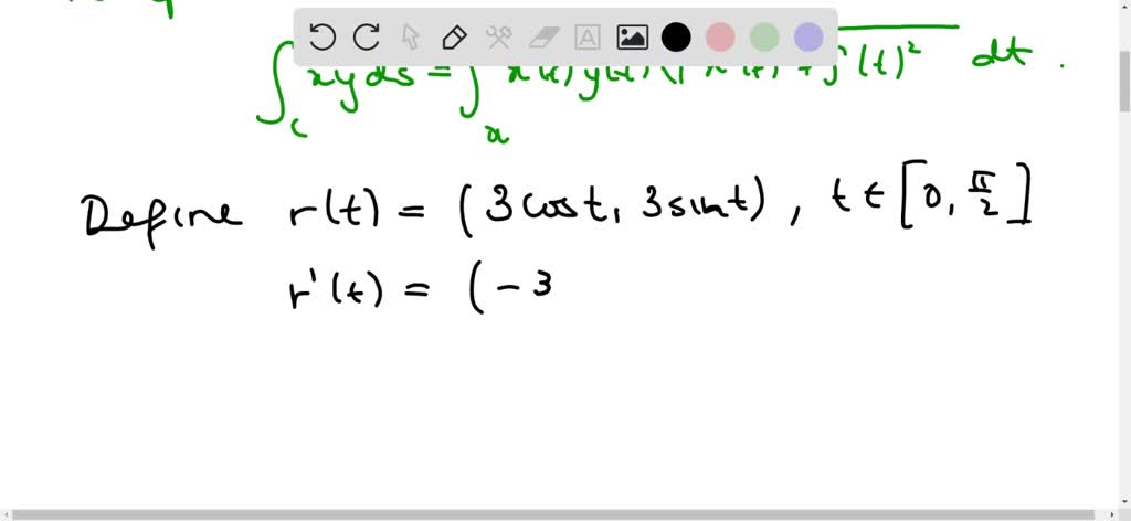 Solved Compute The Scalar Line Integral ∮c Y Ds Where C Is The Part Of The Circle Of Radius