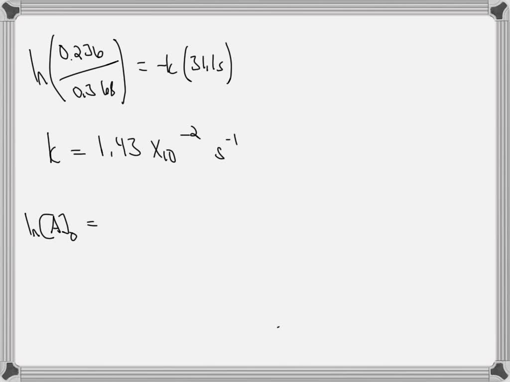 SOLVED: The decomposition of acetaldehyde, CH3CHO, is a first-order ...