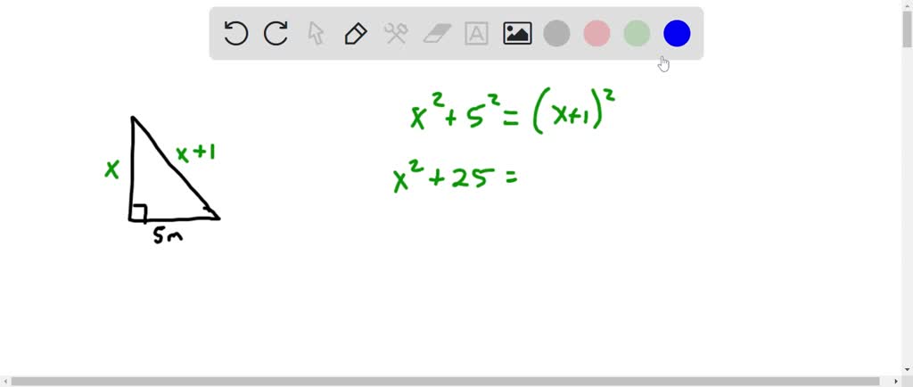 SOLVED: Text: One leg of a right triangle has a length of 5m. The other ...