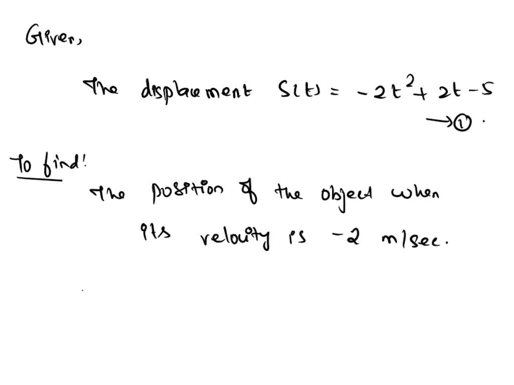 Solved An Object Moves Along Coordinate Line Its Position In Meters