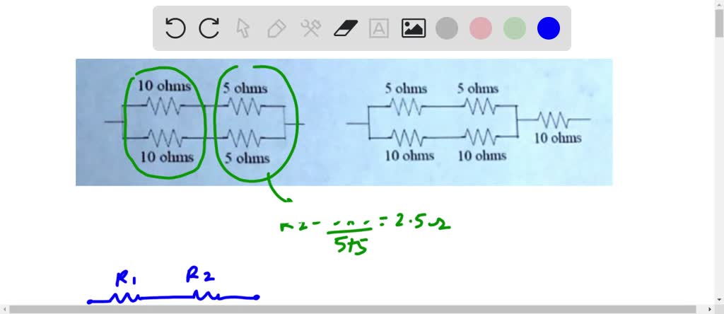 SOLVED: Find the equivalent resistance for each of the resistor ...