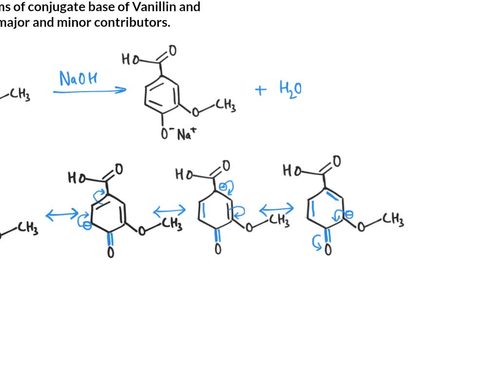 Resonance Structures: Notice that vanillin (a white solid) becomes ...
