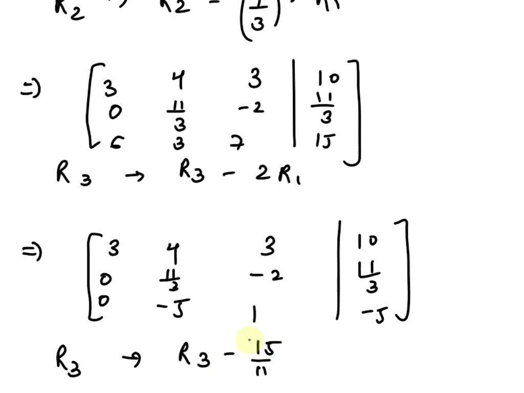 SOLVED: Applying Gaussian elimination with and without partial pivoting and 4-digit floating ...