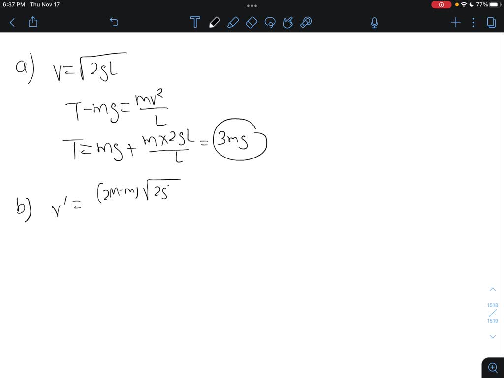 SOLVED: Consider two pendulums The first pendulum has mass M and length ...
