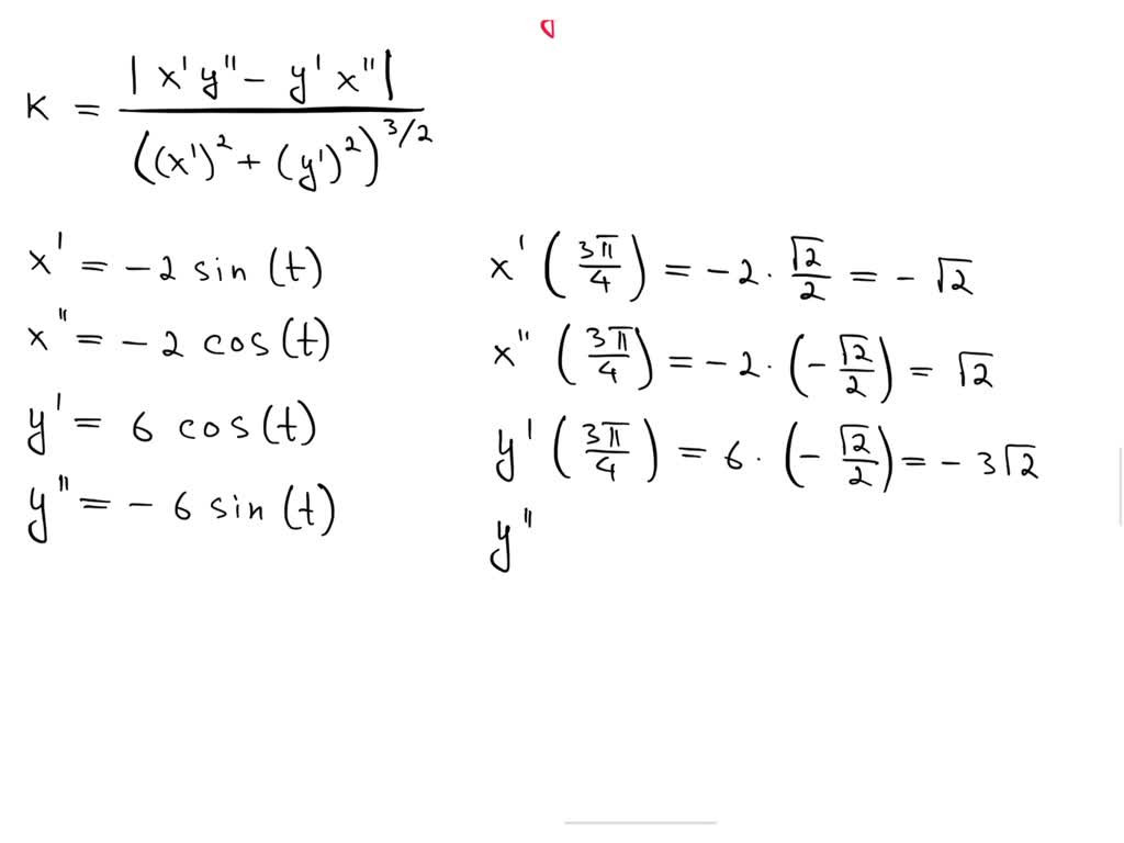 SOLVED: Find the curvature of the curve given by vec(r)(t)=(4sin(t),-5t,-4cost). Find the ...