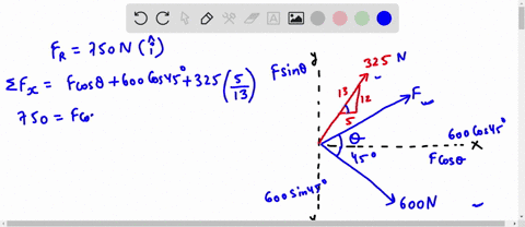 SOLVED: Determine the magnitude and orientation, measured ...