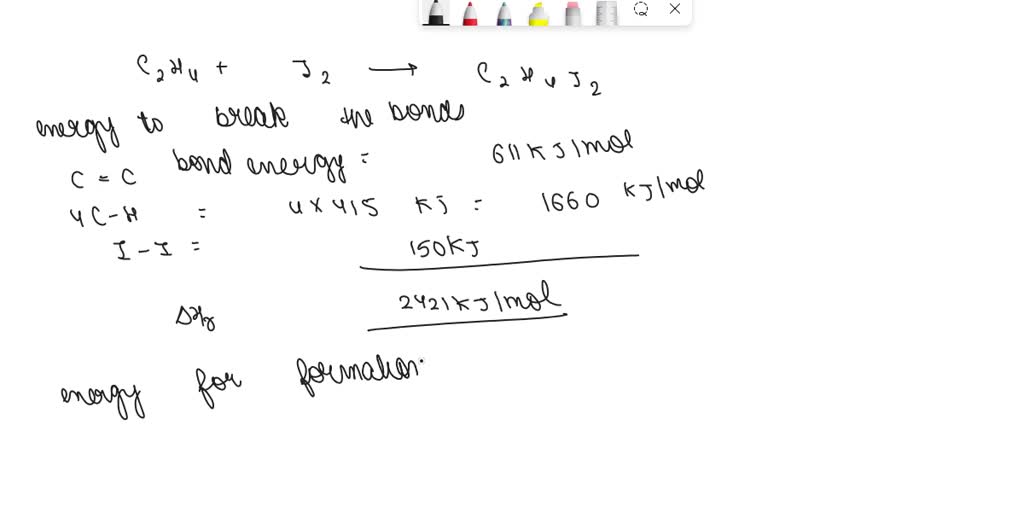SOLVED: Using the average bond energy values on the CH122 Equation ...