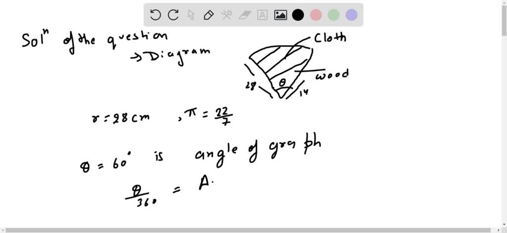 SOLVED: A Japanese fan is made out of wood and cloth. The shape of the ...